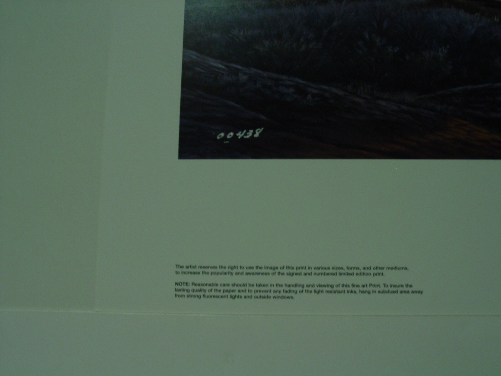 Terry Redlin " Morning Frost" Christmas Print with COA 24" x 14". Mint ...
