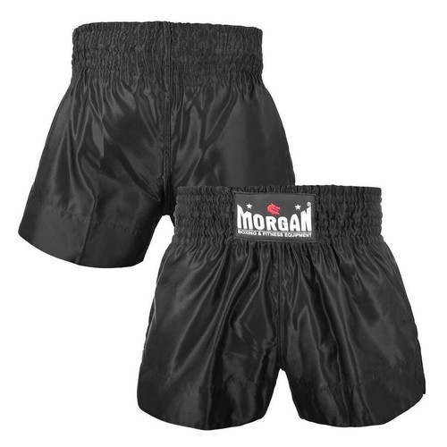 Muay Thai Kick Boxing Black Shorts - Morgan Sports **FREE DELIVERY ...