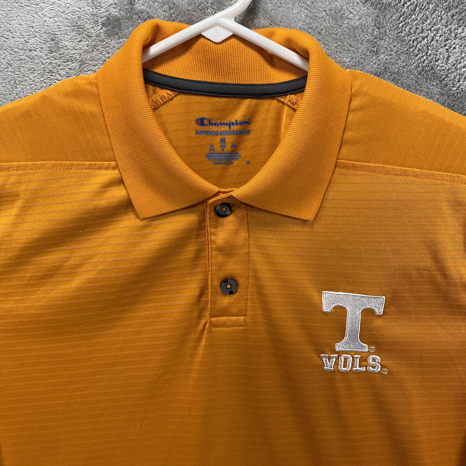 Tennessee Volunteers Polo Medium Mens Shirt Champion NCAA Authentic ...