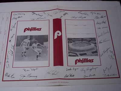 Philadelphia Phillies Memorabilia Vintage Book Cover Facsimile ...