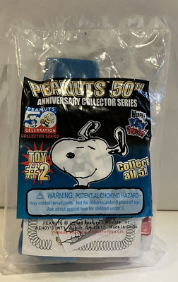 Wendy's Kids Meal Toy Peanuts 50th Anniversary #2 Snoopy | eBay