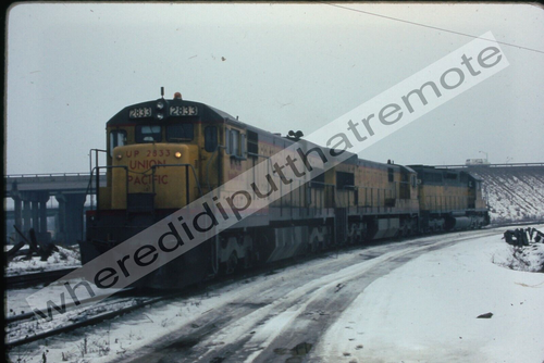 Original Slide Union Pacific UP 2833 GE U30C Proviso ILL 1-1-74 (MV) | eBay