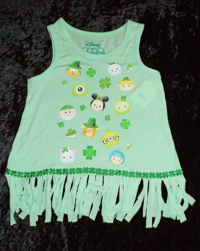 Disney St Patrick's Day Tsum Tsum Youth Girls Tank Top T-shirt XSmall ...