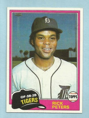 1981 Topps Baseball Rick Peters #177 Detroit Tigers NM/MT ** SET BREAK ...