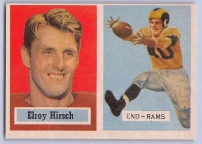 1957 ELROY HIRSCH - Topps Football Card - # 46 - LOS ANGELES RAMS | eBay