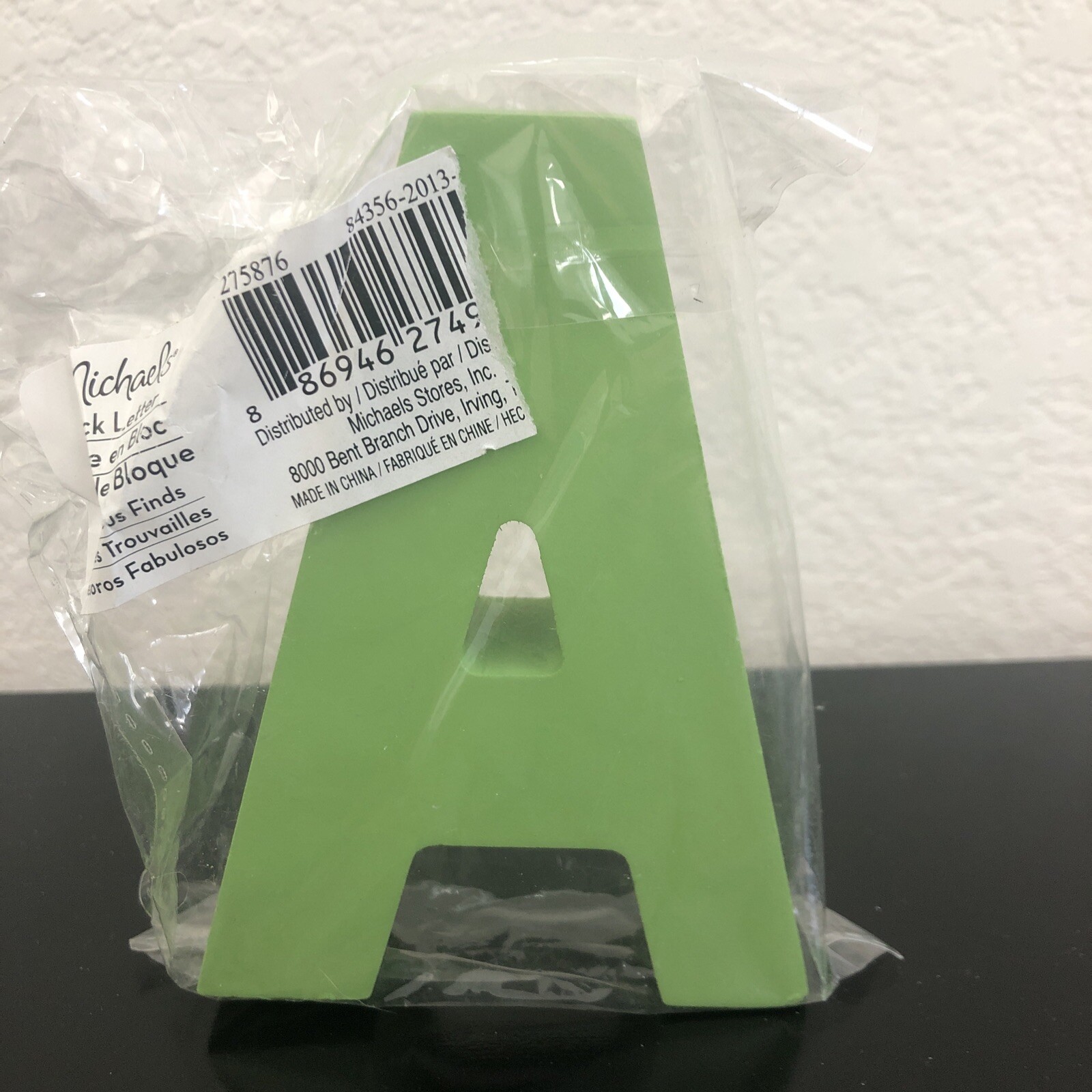 Michaels Green Block Letter “A” 5”x3.5” | eBay