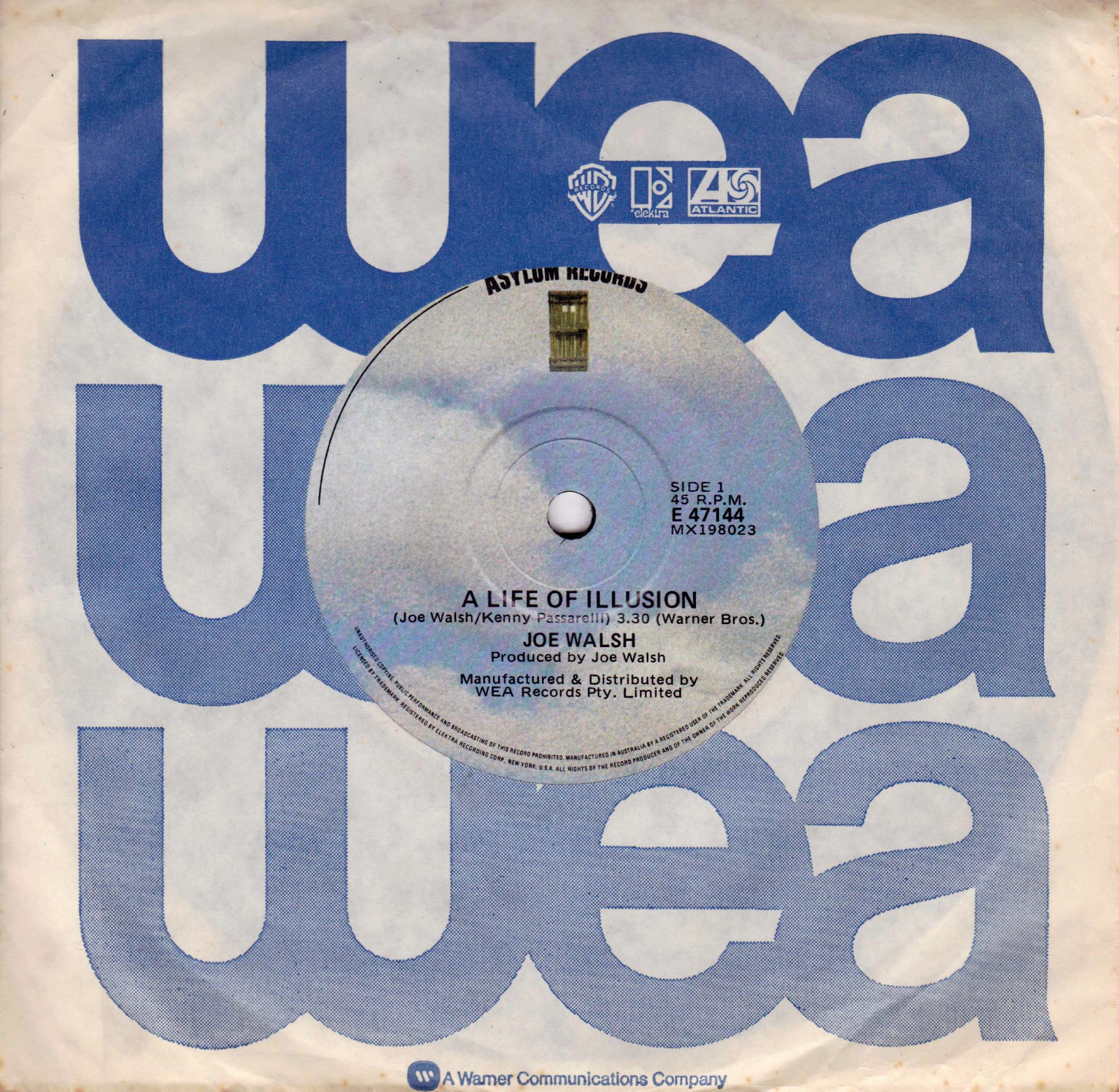 JOE WALSH A Life Of Illusion / Rockets 45 SirH70 | eBay
