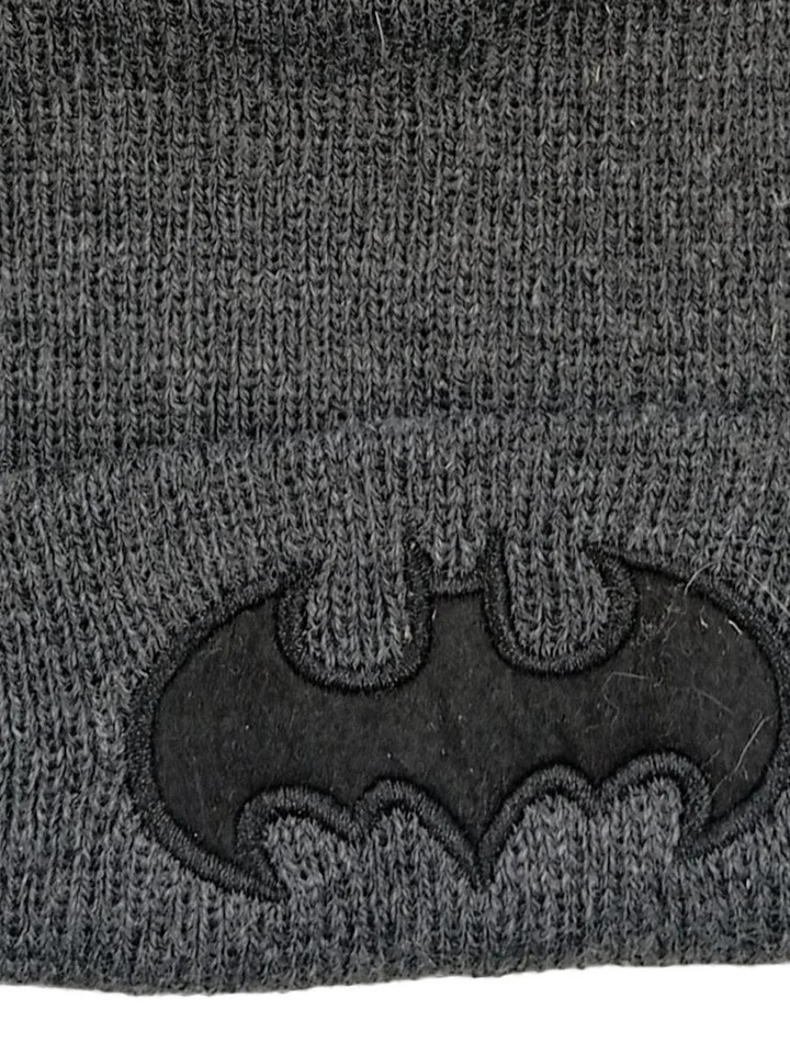 DC Batman Bonnet Homme Gris Chiné Logo Casual | eBay