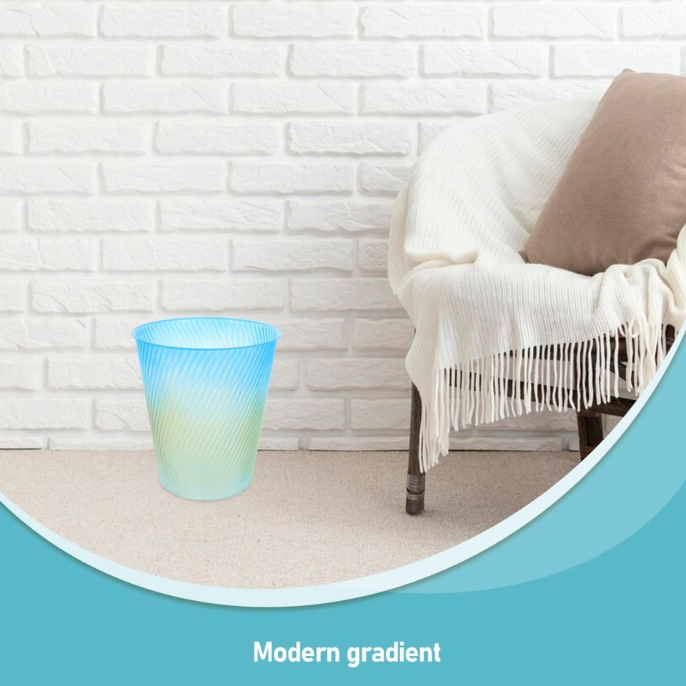 Threaded Wastebasket Trash Can Bath Room Garbage Cans for Design | eBay ...