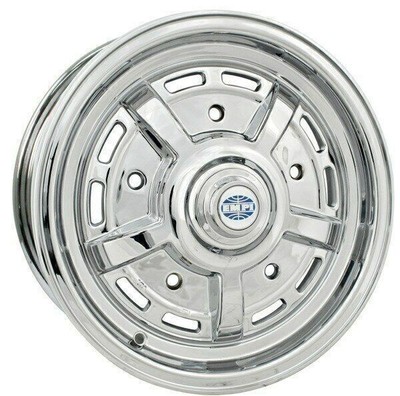 15" X 5" Vw Bug 5 Lug Chrome Empi Sprint Star Wheel Includes Cap-Valve ...