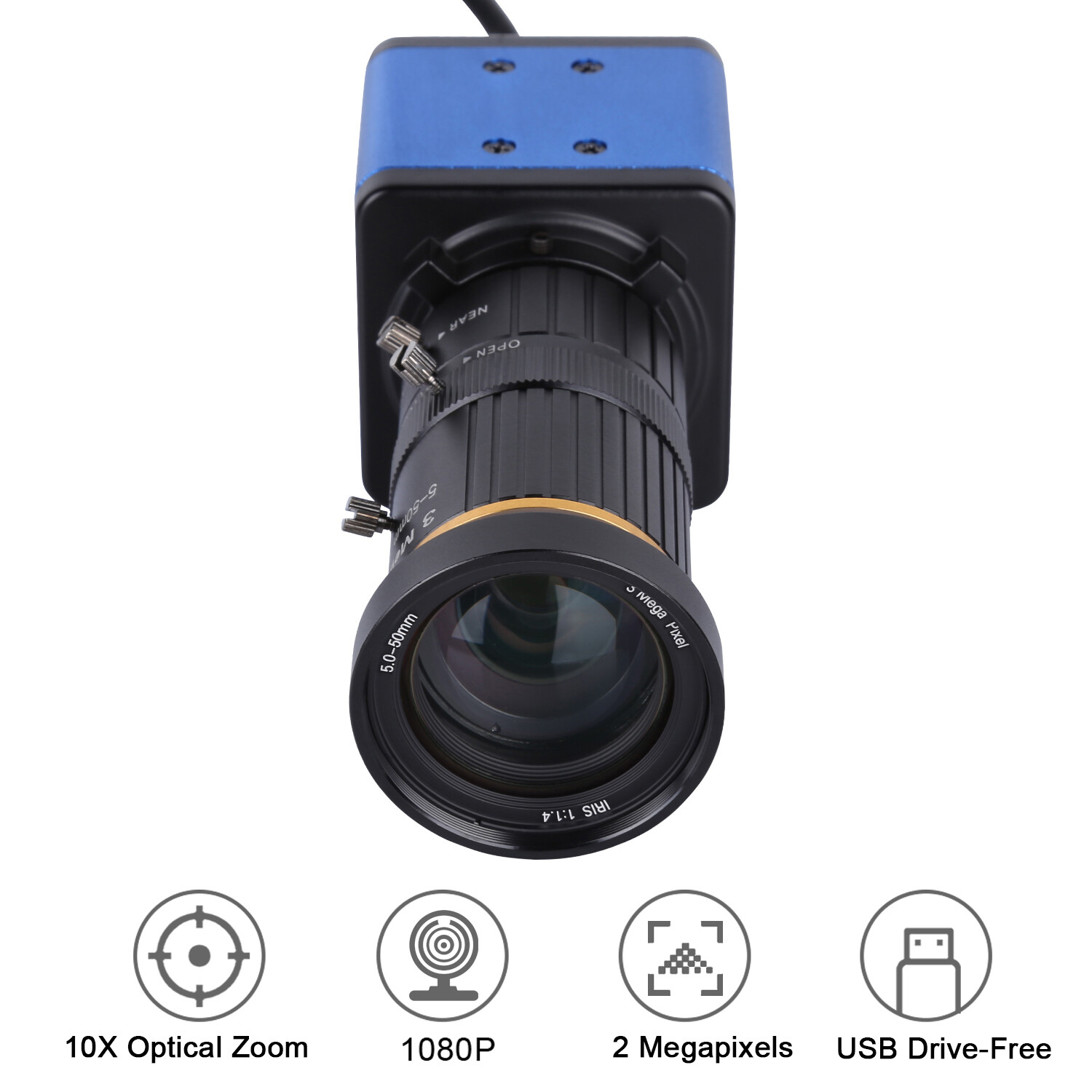 1080P HD USB Camera Computer Camera Webcam 2 Megapixels 80Degree Wide ...