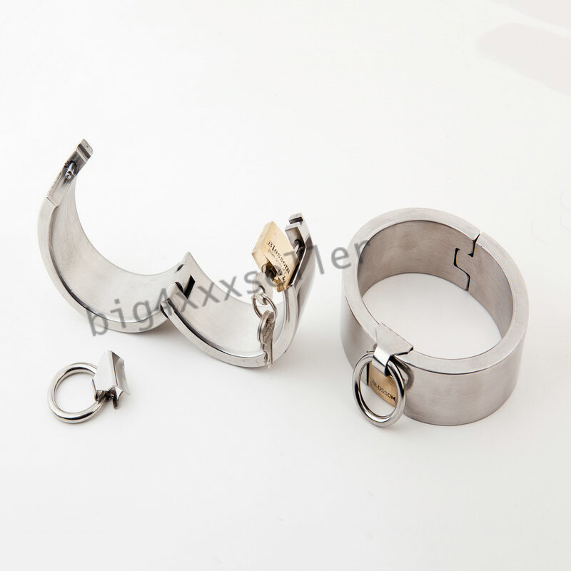 Stainless Steel Manacle Body Restraints Wrist Cuffs Shackle Handcuffs ...