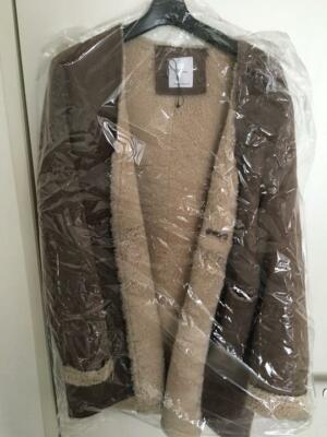 New Ron Herman Mouton Coat Leather Jacket Bespoke products Size F Very ...