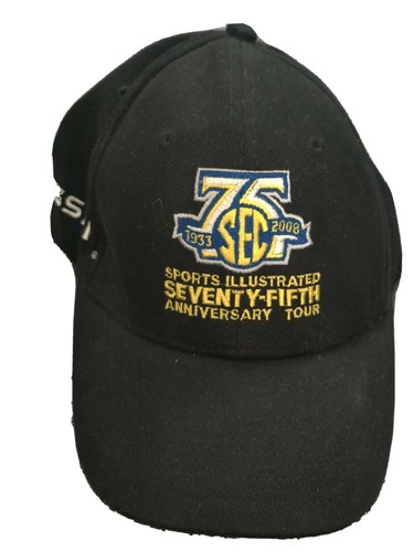 75th Anniversary Tour Sports Illustrated black flex-fit Reebok hat cap ...