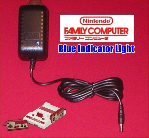 AC Adapter Power Supply Cord Plug W/LED for Japanese Famicom Console ...