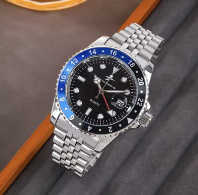 2024 Ricecgo 42mm “Batman” GMT Stainless Quartz Watch - Luxury Jubilee ...