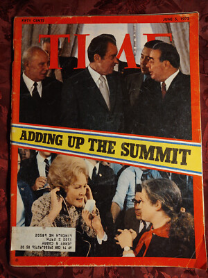 TIME Magazine June Jun 5 1972 6/5/72 USSR MOSCOW SUMMIT NIXON | eBay