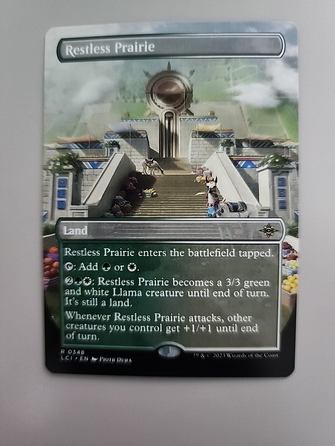 MTG Restless Prairie Lost Caverns of Ixalan 0348 Borderless Rare | eBay