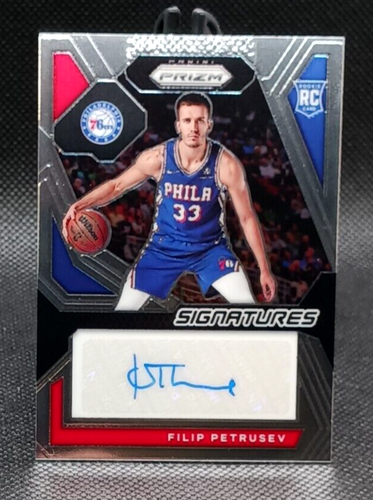 2023-24 Prizm Signatures - Filip Petrusev RC #RSI-PET Philadelphia ...