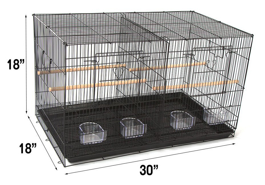 Large Lot of 4 Aviary Canary Breeding Flight Bird Cages 30"x18"x18"H W ...