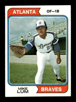 1974 Topps #227 Mike Lum Atlanta Braves EX-MT Baseball Card *G243 | eBay