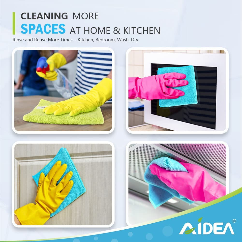 Microfiber Cleaning Cloths-8Pk, Soft Absorbent Microfiber Cloth, Lint ...