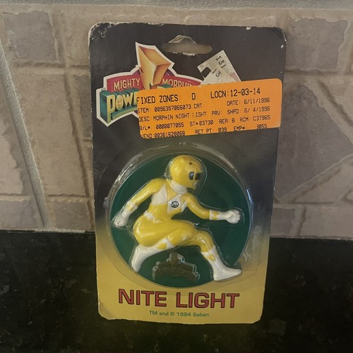 NEW Retro 1994 Mighty Morphin Yellow Power Rangers Ranger Night Light ...