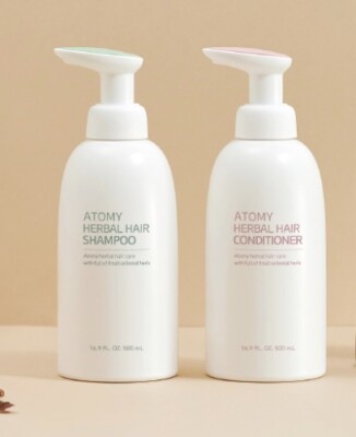 2 ATOMY HERBAL Hair Shampoo & Hair Conditional 16.9OZ - 500ml*NEW ...