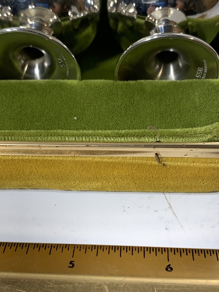 Set of 4 Vintage Gorham Mini Cordial Chalice Goblet Shot Cup Sterling ...