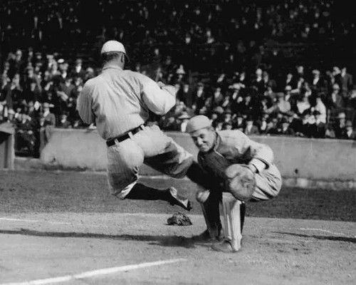 Ty Cobb Sliding At Home Plate Detroit Tigers 4x6 PHOTO PRINT | eBay