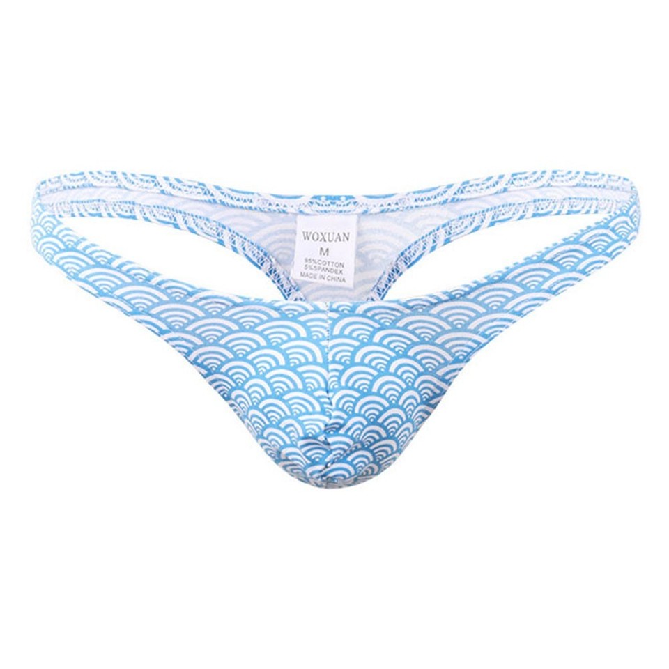 Men Comfortable Cotton G Strings Breathable Low Waist Underpants Pouch ...