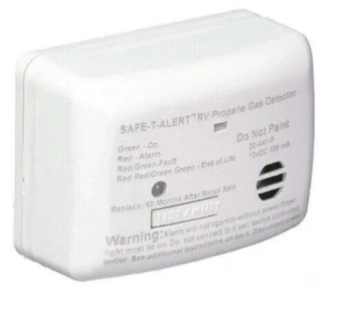 MTI 20-441-P-WT Safe-T-Alert RV Mini Propane Leak Detector Alarm; LP ...