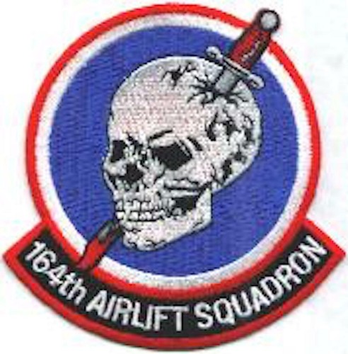AIR FORCE 164TH AIRLIFT SQUADRON COLOR EMBROIDERED JACKET PATCH | eBay
