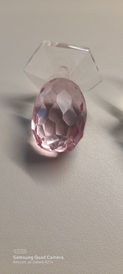 Vintage SWAROVSKI like Crystal Glass Decorative Pacifiers Pink and ...