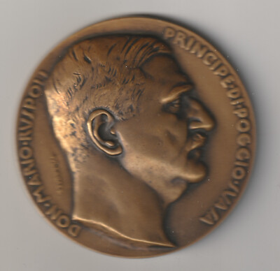Medal, Mario Ruspoli, Italian Friendships -1919-1924 | eBay
