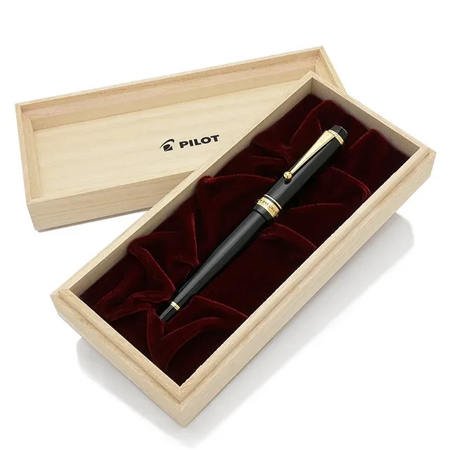 [ Broad] Nib Pilot Namiki Custom 845 Black Fountain Pen Urushi finished ...