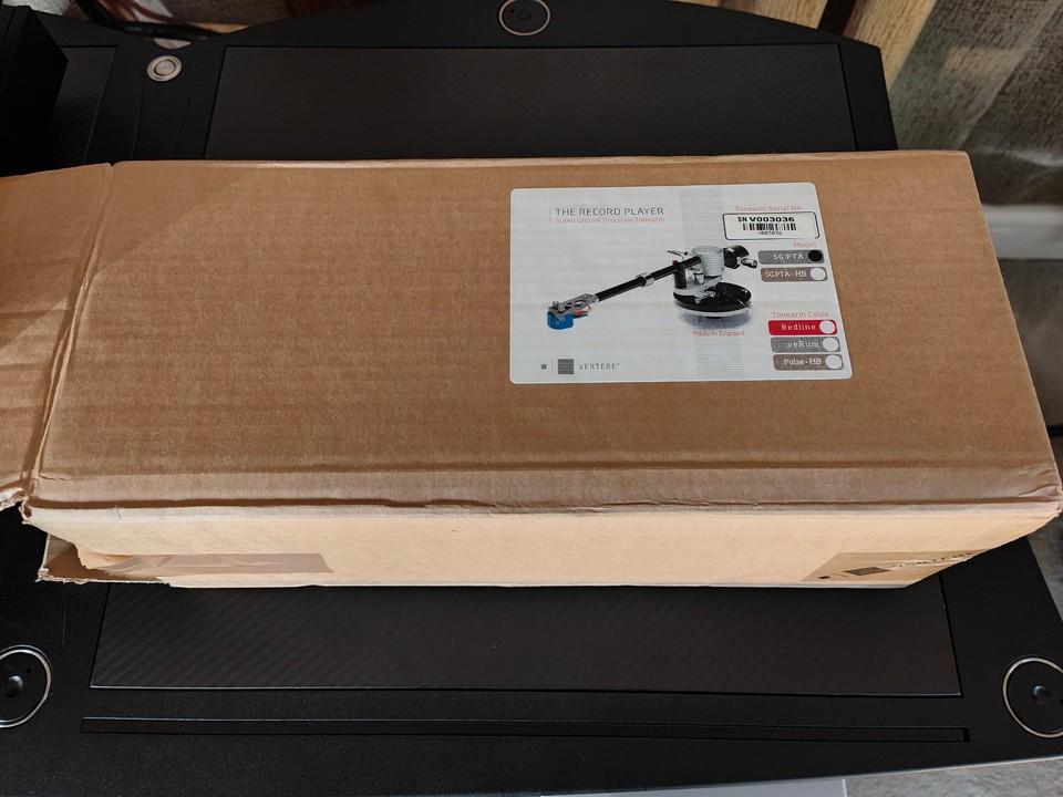Vertere SG PTA Tonearm - New Unused - UK Vertere Dealer - Full Warranty ...