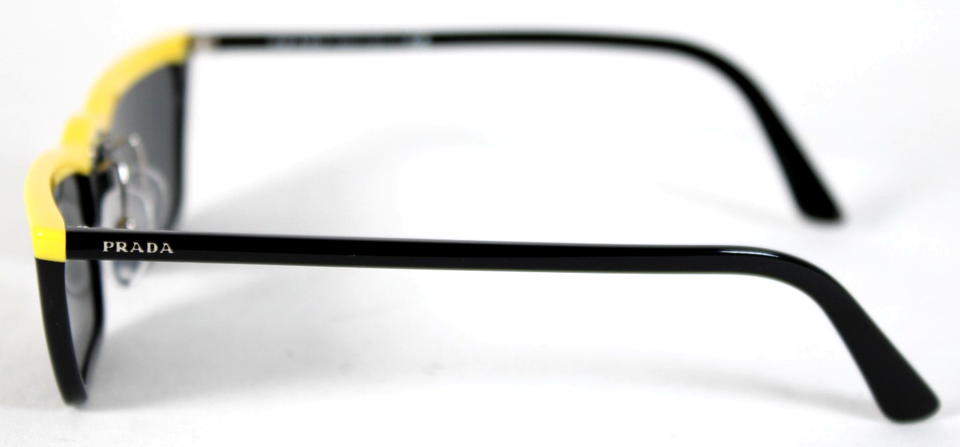 PRADA Spring 2019 Black & Lemon-Yellow Frame Skinny Cat Eye CATWALK ...