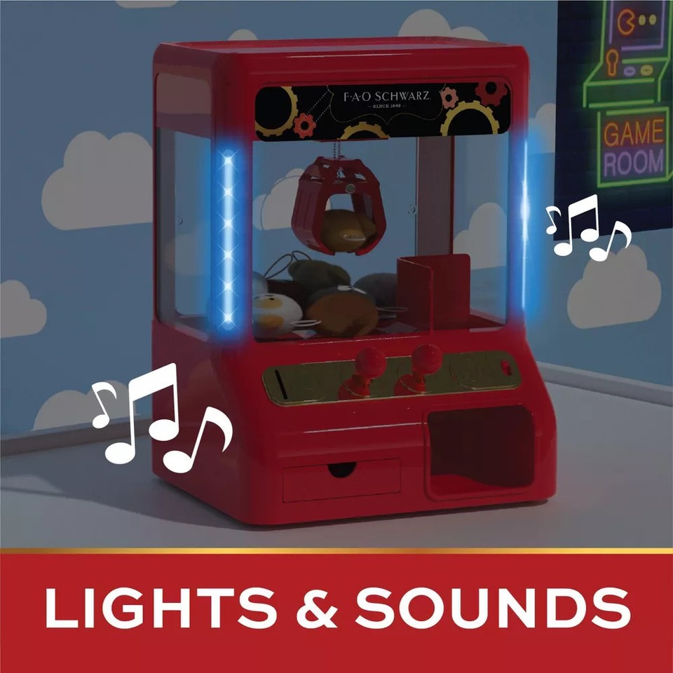 FAO Schwarz Arcade Claw Game with Plush Prizes | eBay