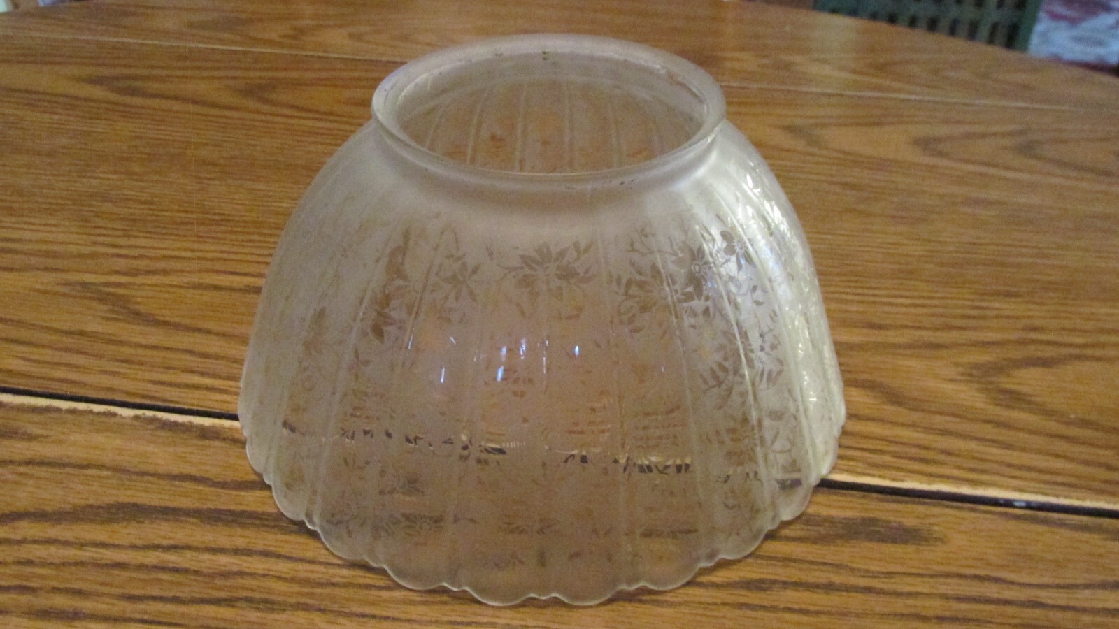 Antique Etched Glass Gas Light Shade No. 10 | eBay