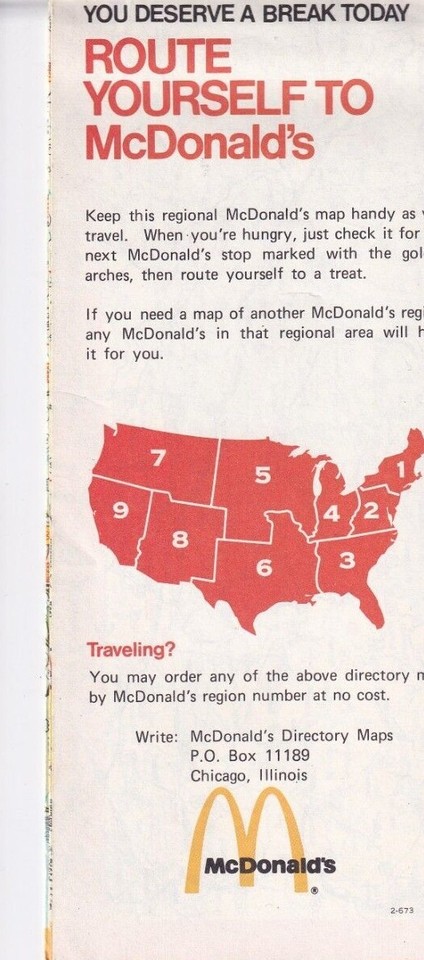 Mid Atlantic Map Circa 1970's by McDonald | eBay
