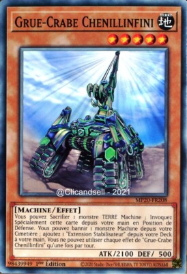 carte YU-GI-OH MP20-FR208 Grue-Crabe Chenillinfini Commune NEUF FR | eBay