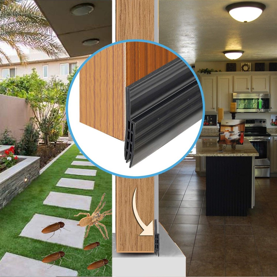 Internal Door Draft Excluder Strip Self Adhesive Tape Bottom Seal ...