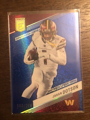 2023 Elite Jahan Dotson Status Blue Sparkle Parallel 106/299 ...