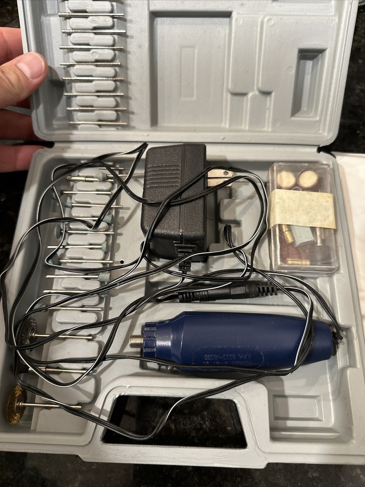 Harbor Freight Rotary Tool Kit 60 Accessories Plastic Case #41695 | eBay