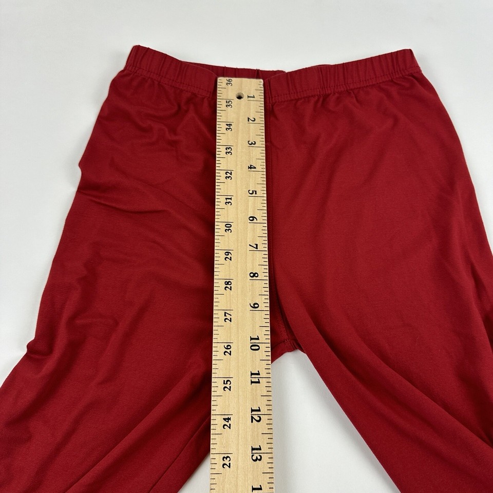 Lildy Leggings Womens Small-Large Red Super Soft Leggings | eBay