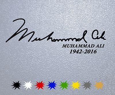 Muhammad Ali Signature STICKER DECAL PEGATINA VINYL | eBay