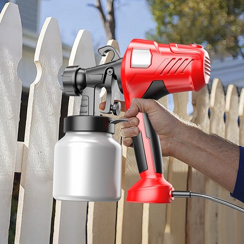 220V Electric Spray Gun Paint Sprayer Painter 800ml Handheld Painting ...