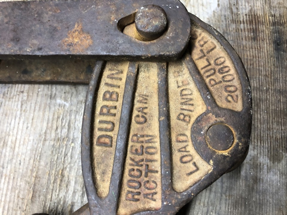 Vintage Durbin Durco 20000 lb Lever Chain Load Binder Tow Truck Logging ...
