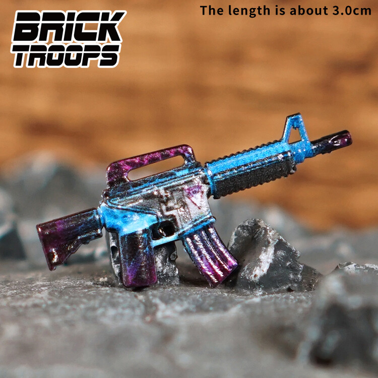 Custom M4 Rifle Variants for Minifigures -Pick Color!- NEW Brick Troops ...